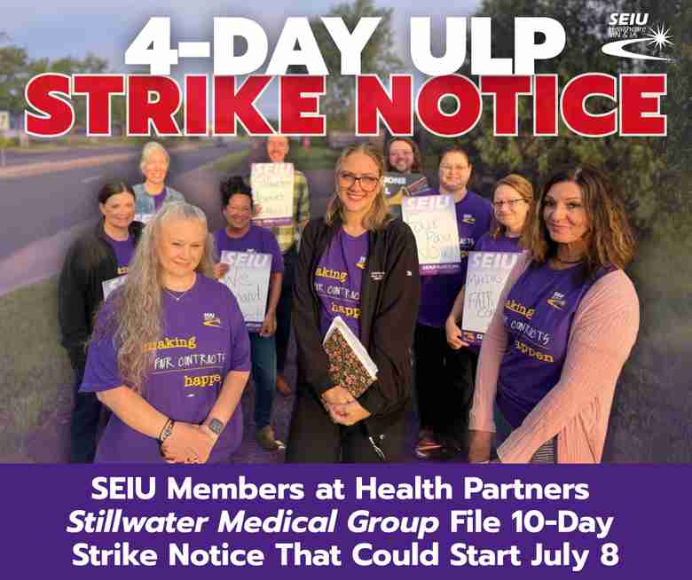10-Day Strike Notice: HealthPartners SMG Workers File Notice for ...